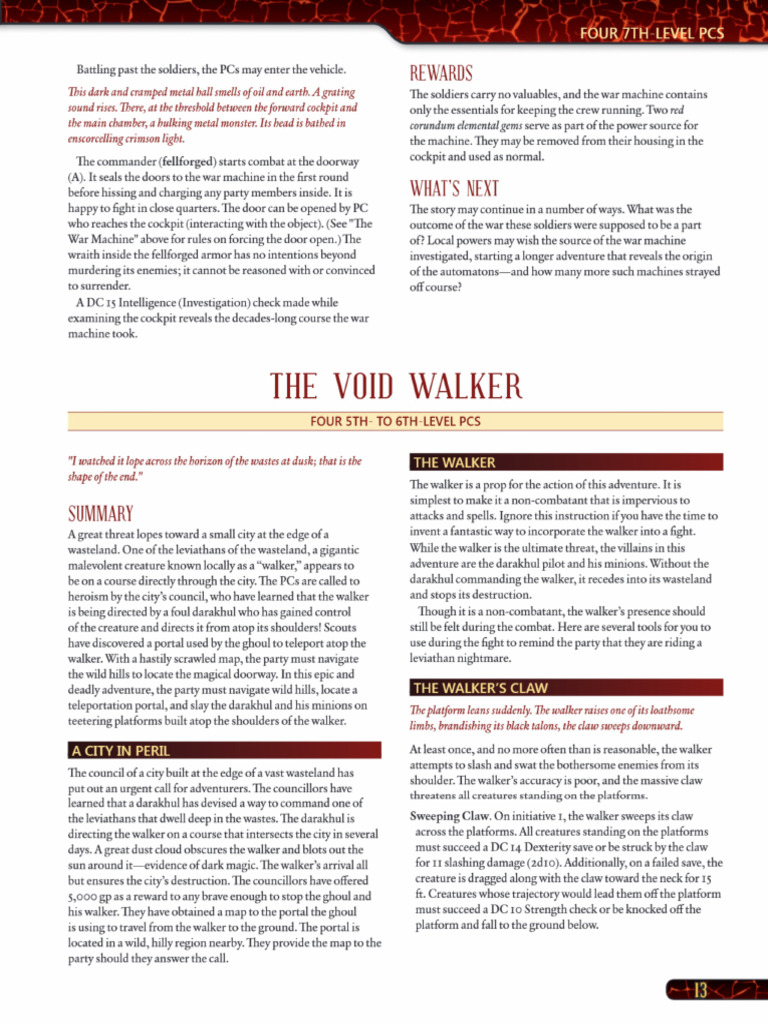 Void Walker | PDF