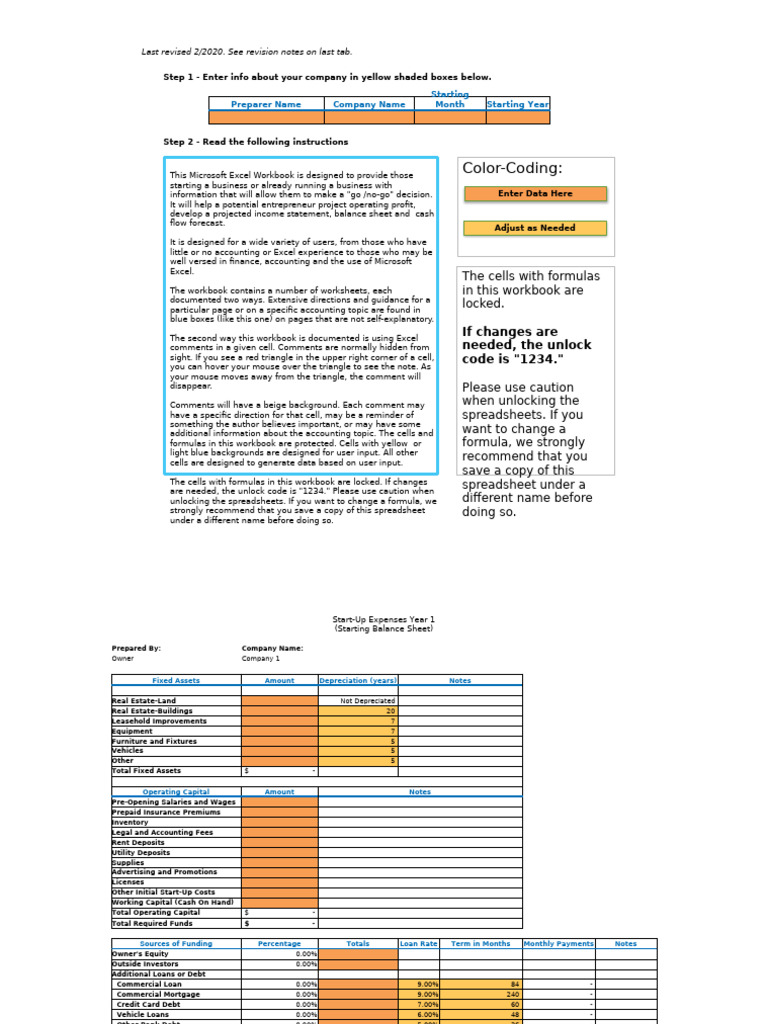Financial Projections Template 01 | PDF | Payroll Tax | Microsoft Excel