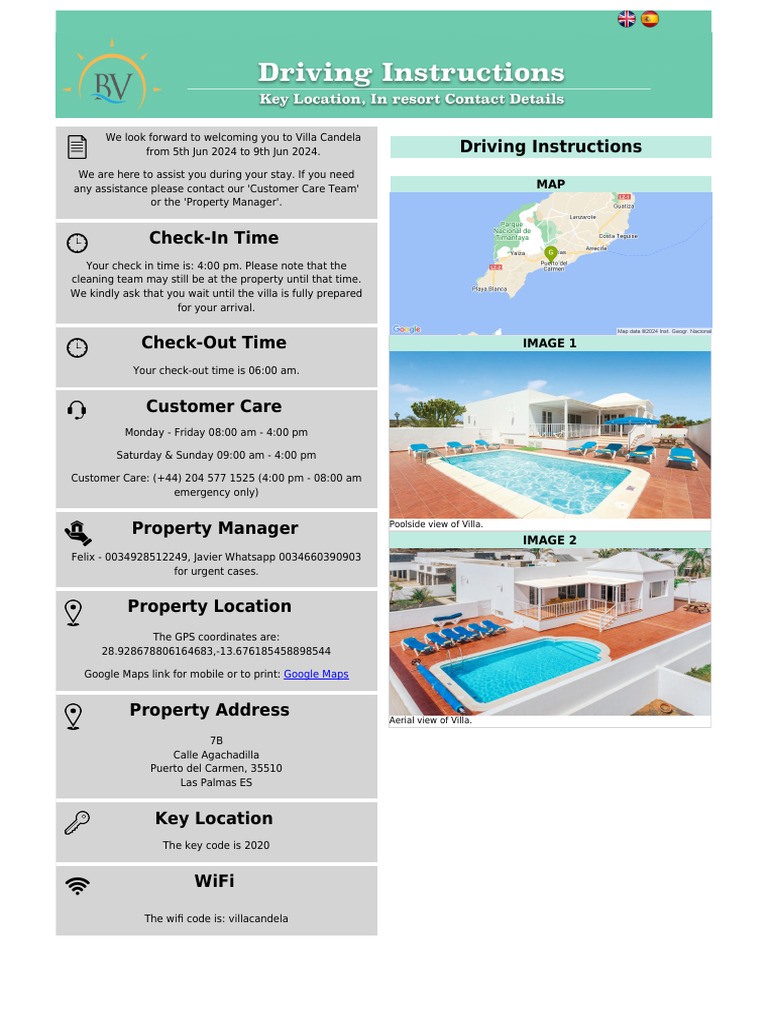 Driving Instructions: Google Maps | PDF
