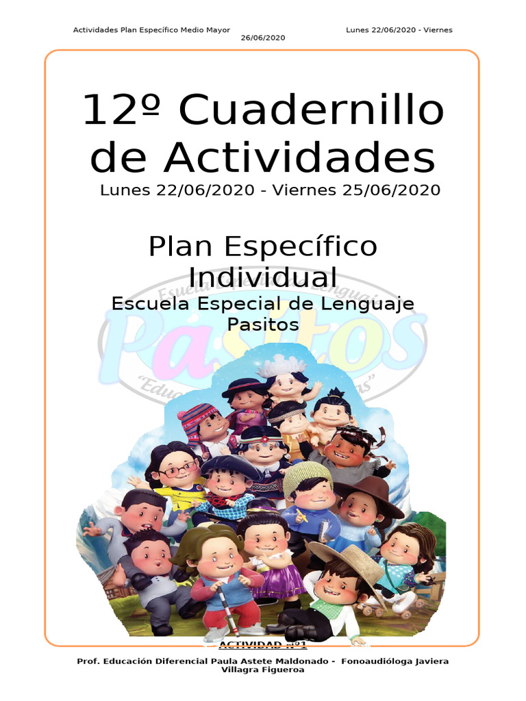 Actividades Educativas para Medio Mayor | PDF