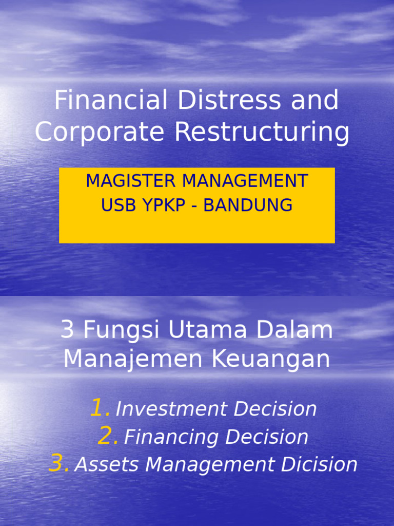 Financial Distress | PDF | Audit | Internal Control