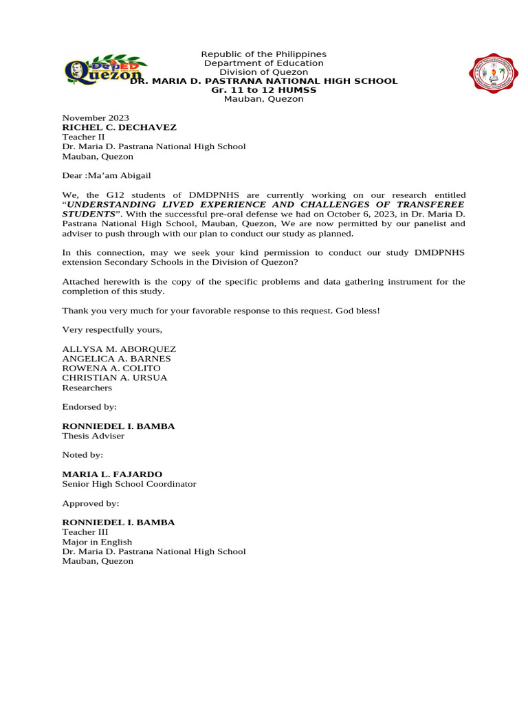 Validation Letter | PDF