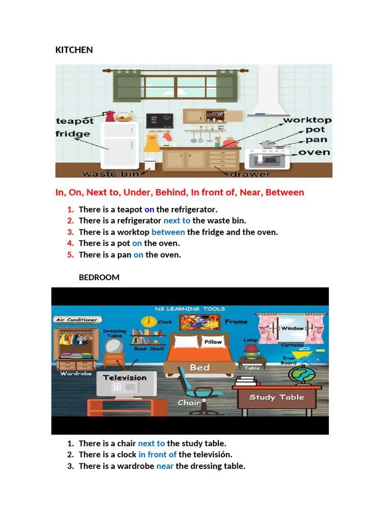 Common Household Object Locations | PDF