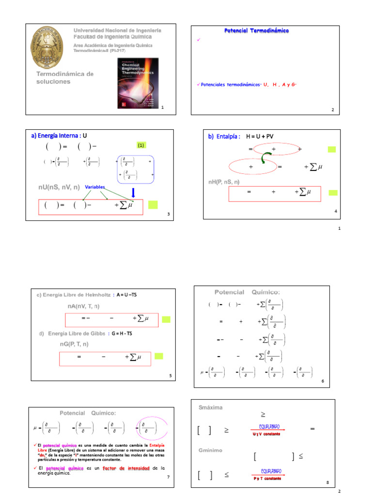 Clase 2 Termodinamica Solucion 2020 | PDF | Energía libre de Gibbs | Termodinámica