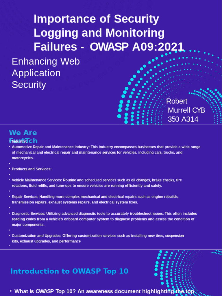 W4 Murrell Presentation 3 | PDF | Computer Security | Security