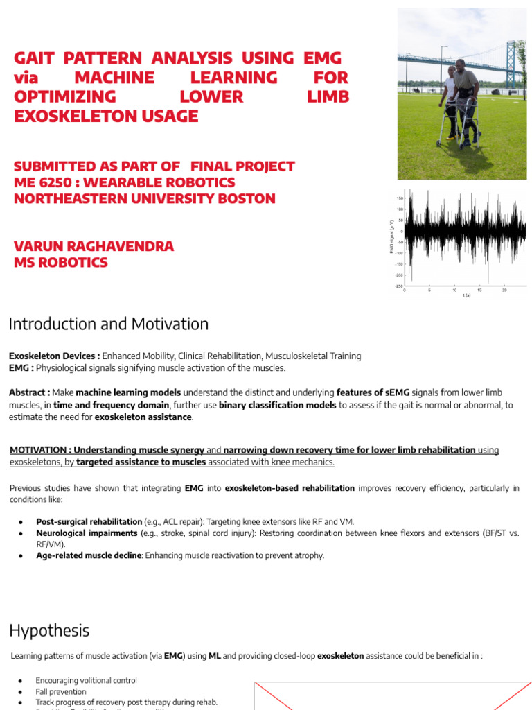 Machine Learning for Understanding Lower Limb Muscles using sEMG | PDF | Electromyography ...
