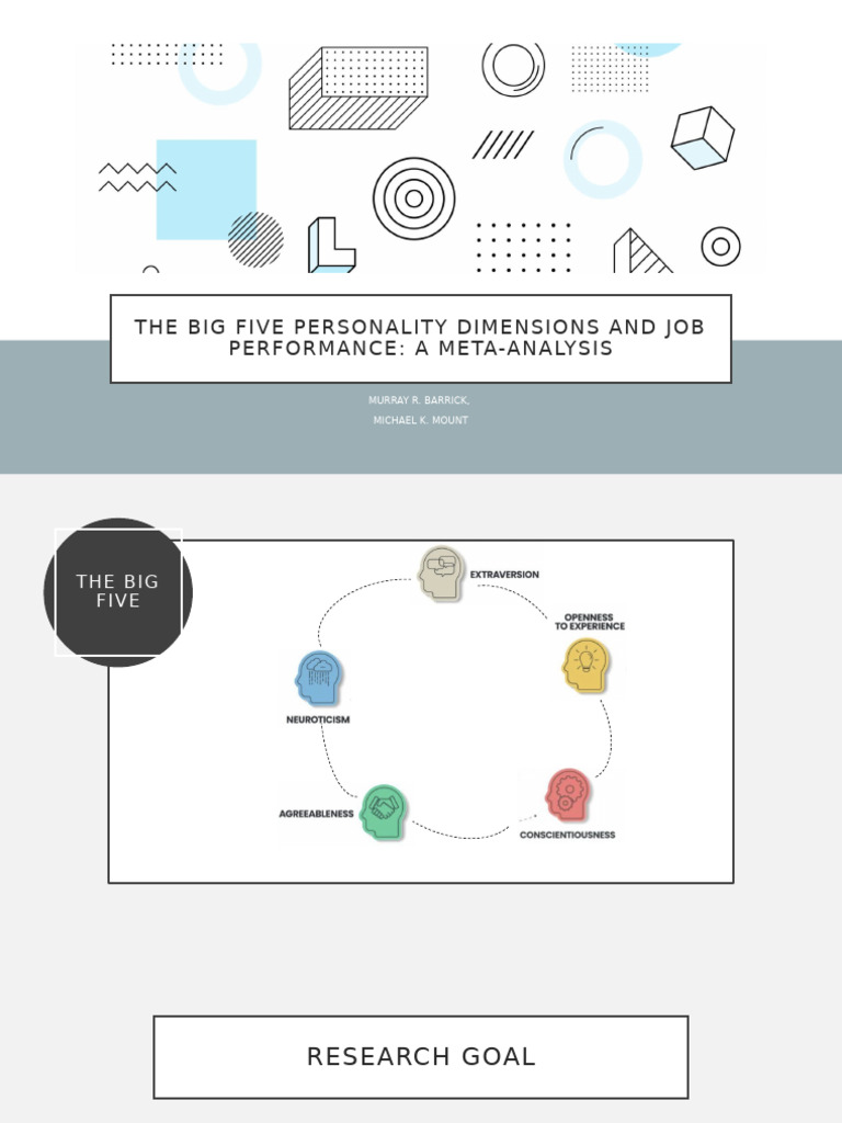 Presentation (BIG FIVE Personality) | PDF | Statistical Analysis ...