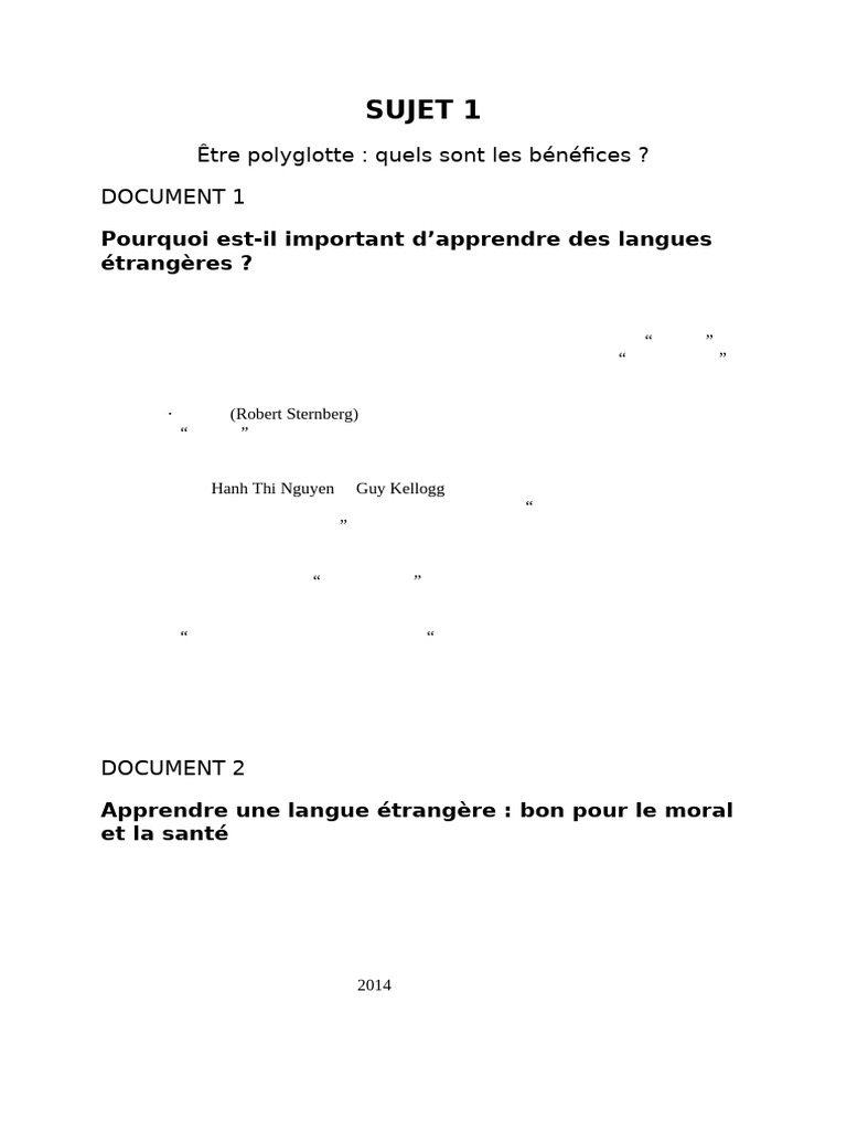 Sujet 1 | PDF