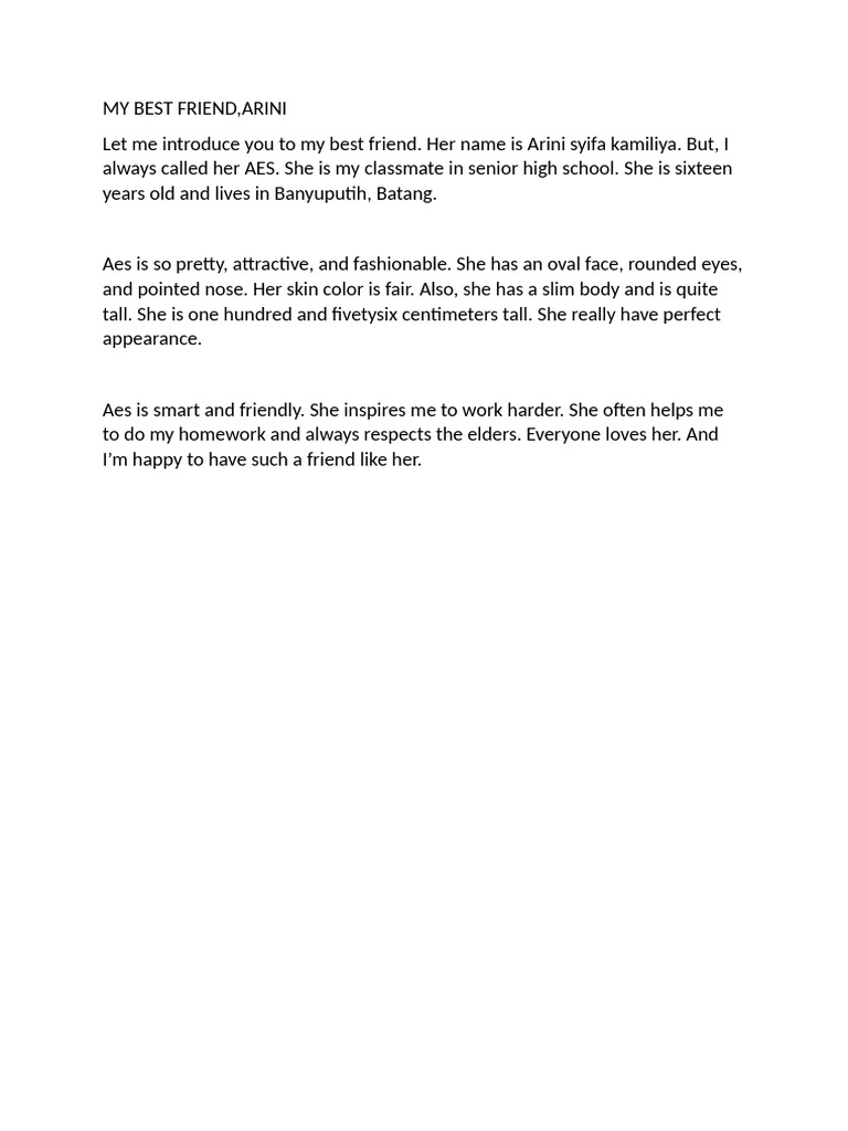 My Best Friend | PDF