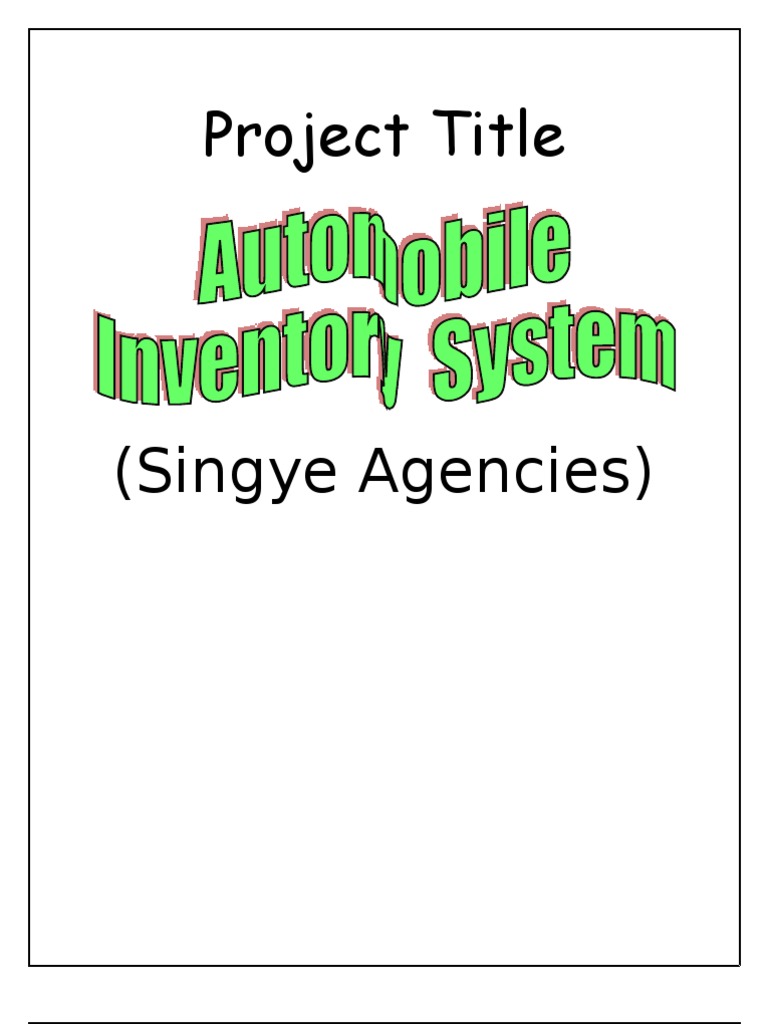 Automobile Inventory VB - Net Project | PDF | Microsoft Sql Server | Sql