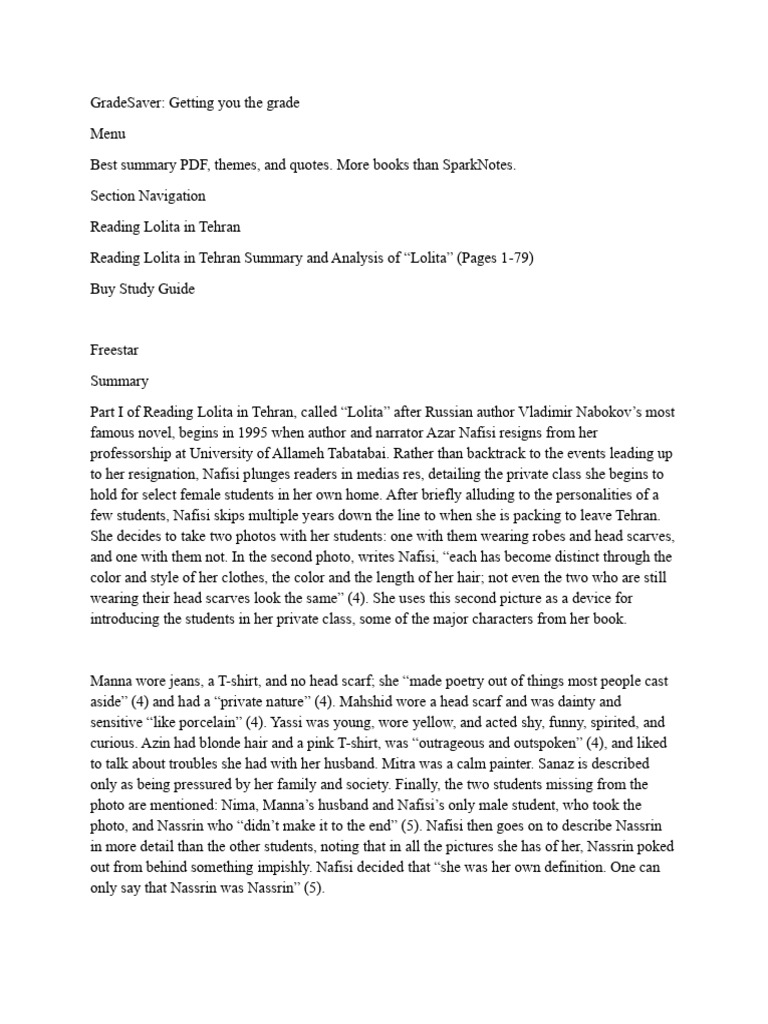 I Am Sharing 'Lolita in Tehran' With You-1-20 | PDF | Lolita