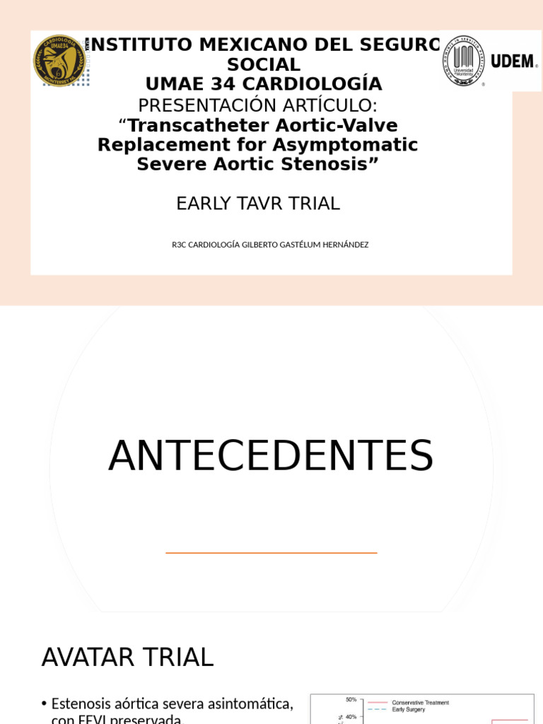 Early Tavr Trial | PDF | Tórax (anatomía humana) | Medicina Interna