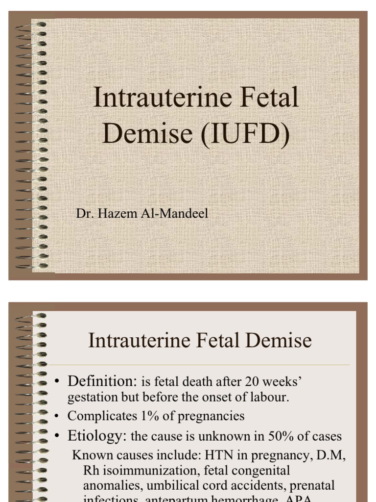 Intrauterine Fetal Demise (IUFD) | PDF | Self-Improvement | Wellness