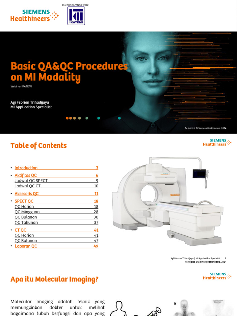 Materi_5_Agi_Basic QAQC Procedure on MI Modality | PDF