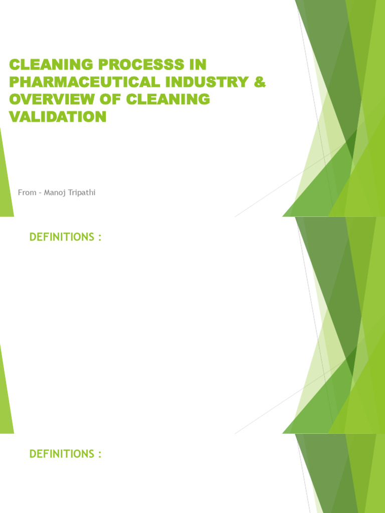 Cleaning Concept and Determination of Residue Limits | PDF