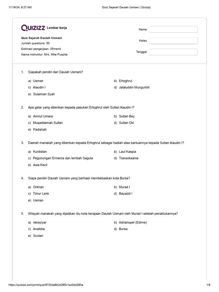 soal SKI XI ganjil 2024 | PDF