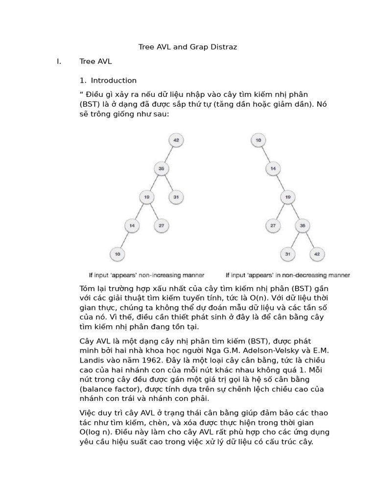 TreeAVL and Graph Dijkstra | PDF