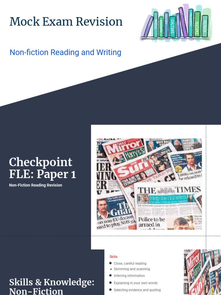 Mock Exam Revision - Non-Fiction | PDF