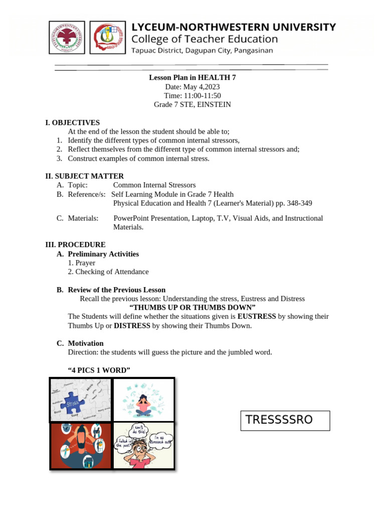 Eli the Great | PDF | Stress (Biology) | Perfectionism (Psychology)