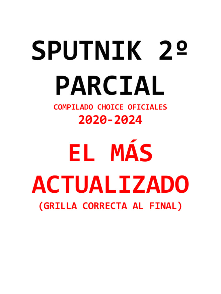 Sputnik Segundo Parcial | PDF | Artritis Reumatoide | Tiroides
