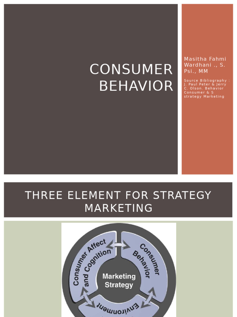 Chapter 1 Consumer Behavior | PDF | Marketing | Behavior