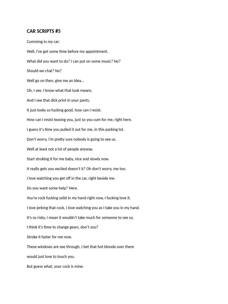 CAR SCRIPTS - MTZ | PDF