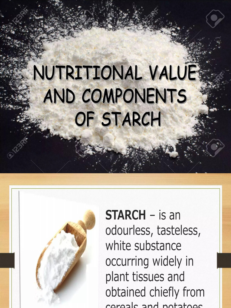 Starch and Cereals ppt1 | PDF
