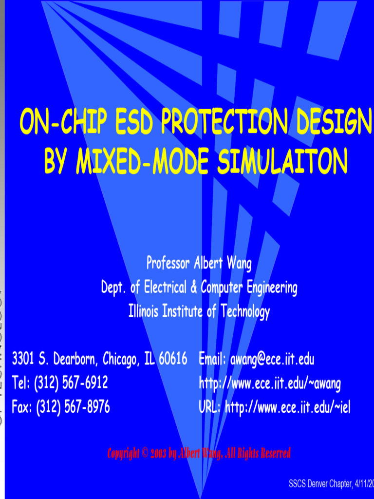 On-Chip Esd Protection Design | PDF | Electrostatic Discharge | Mixed ...