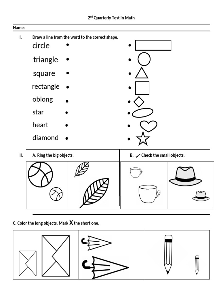 Kindergarten 3rd Quarter Reviewer | PDF