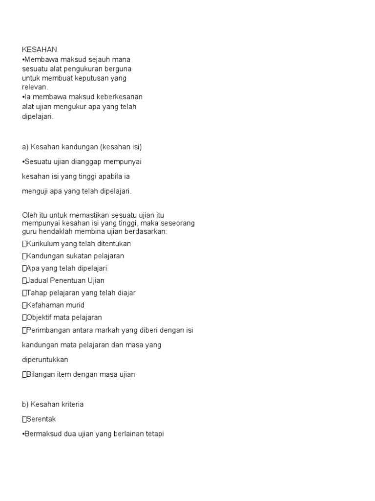 KESAHAN Dan Kebolehpercayaan | PDF