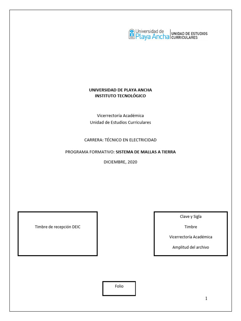 11-Programa-SISTEMA-DE-MALLAS-A-TIERRA | PDF | Evaluación | voltaje