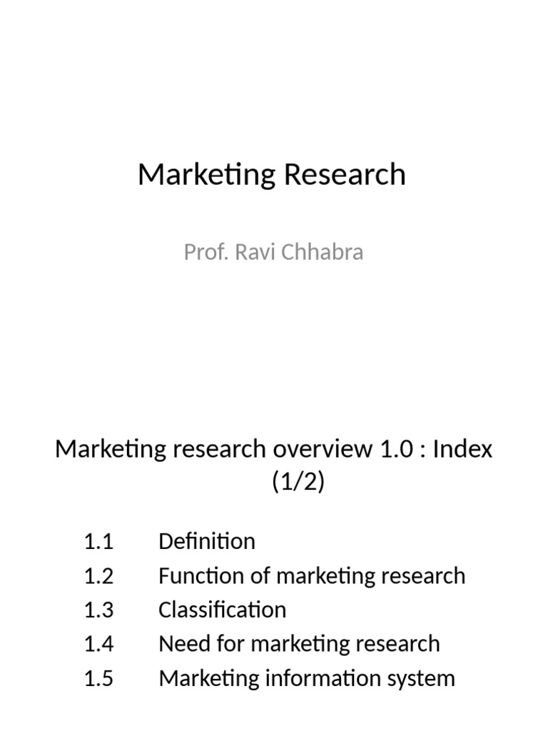 Marketing Research 1 | PDF | Marketing | Internet