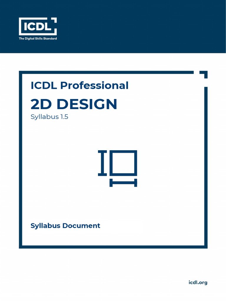 ICDL 2D Design Syllabus 1.5 | PDF | Tag (Metadata)