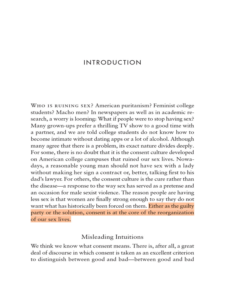 ManonGarcia TheJoyOfConsentAPhilo 2023 Introduction | PDF | Rape | Consent