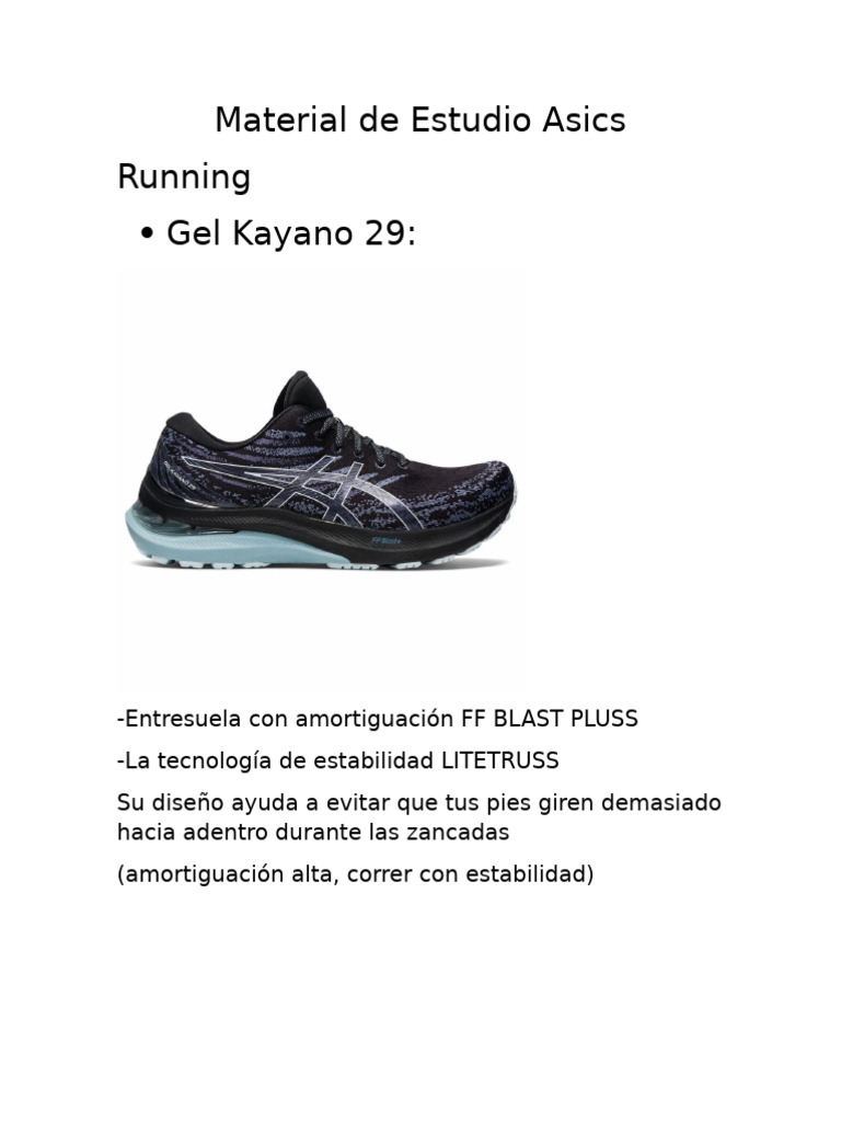 Material de Estudio Asics | PDF