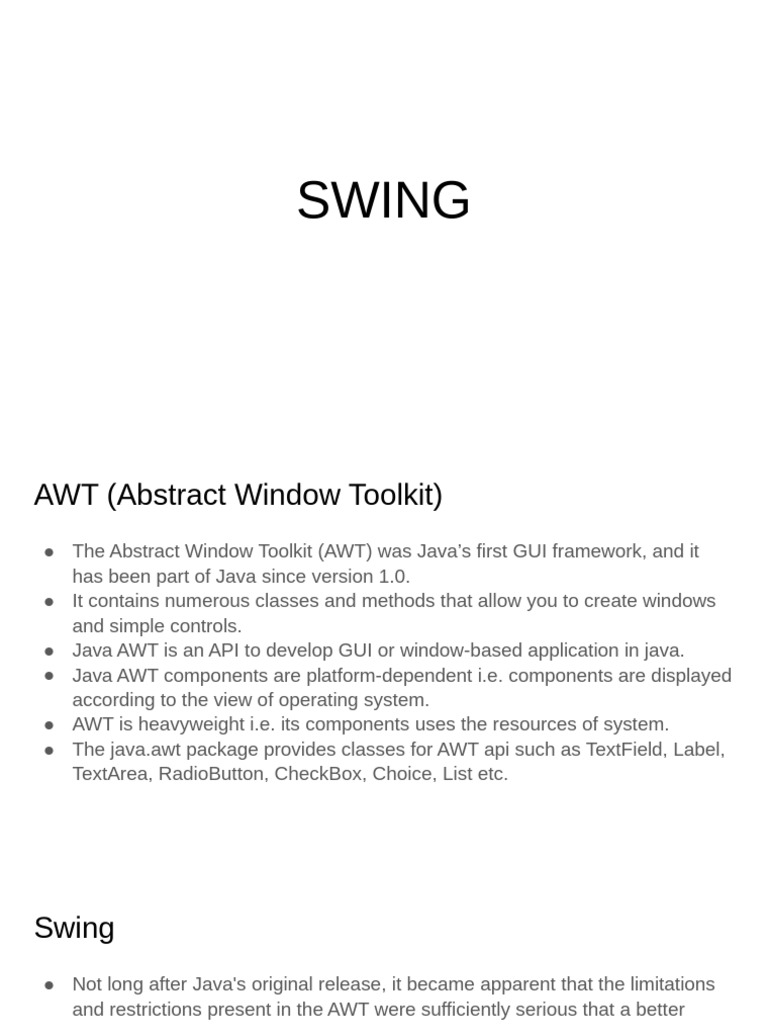 UI With Swing | PDF | Dialog Box | Computer Programming