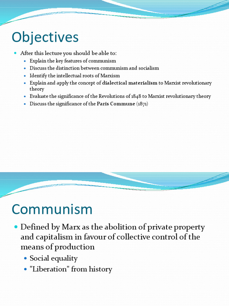 HTST 200 Lecture 05 Communist Revolutionary Theory | PDF | Marxism ...