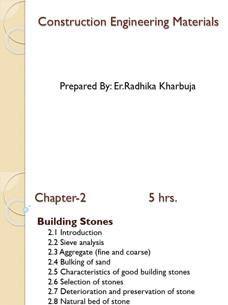 Building Stones and Aggregates Overview | PDF | Rock (Geology) | Minerals