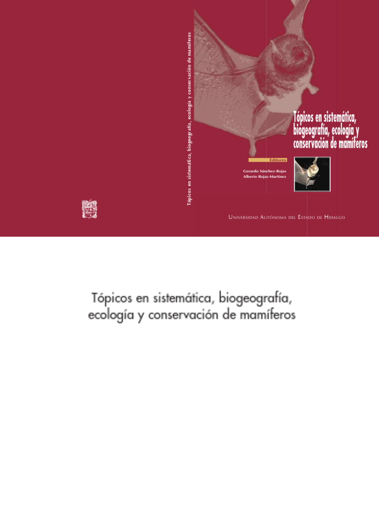 tópicos en sistemática, biogeografía, ecología y conservación de mamíferos | PDF | México ...