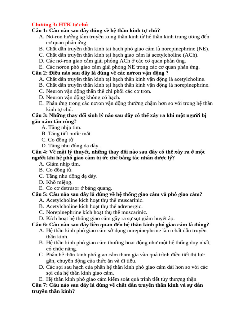 Chương 3 - htk tự chủ | PDF