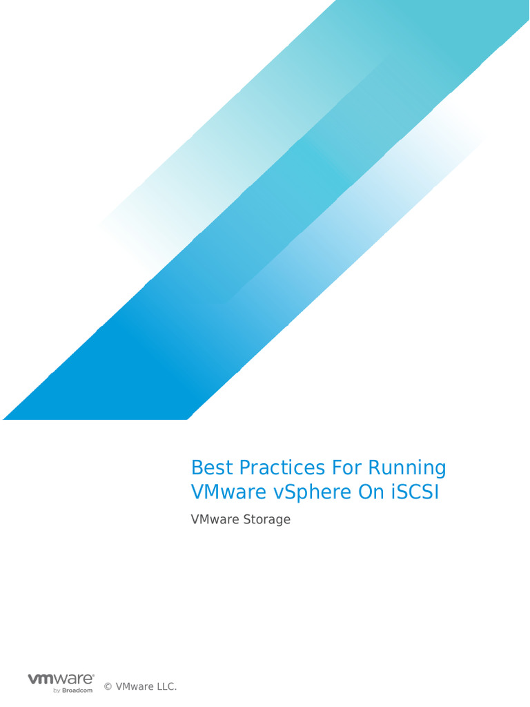 Best Practices For Running Vmware Vsphere On Iscsi | PDF | Computer Network | Network Interface ...