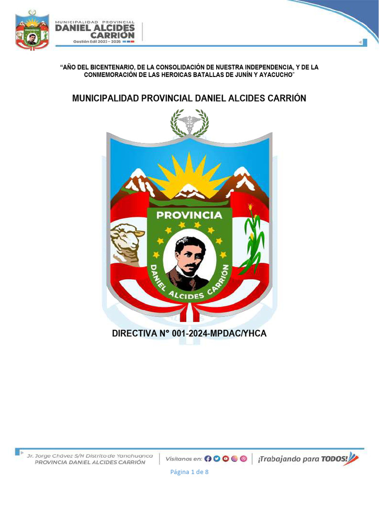 Directiva Subsidios Economicos Comedores Populares MPDAC | PDF ...