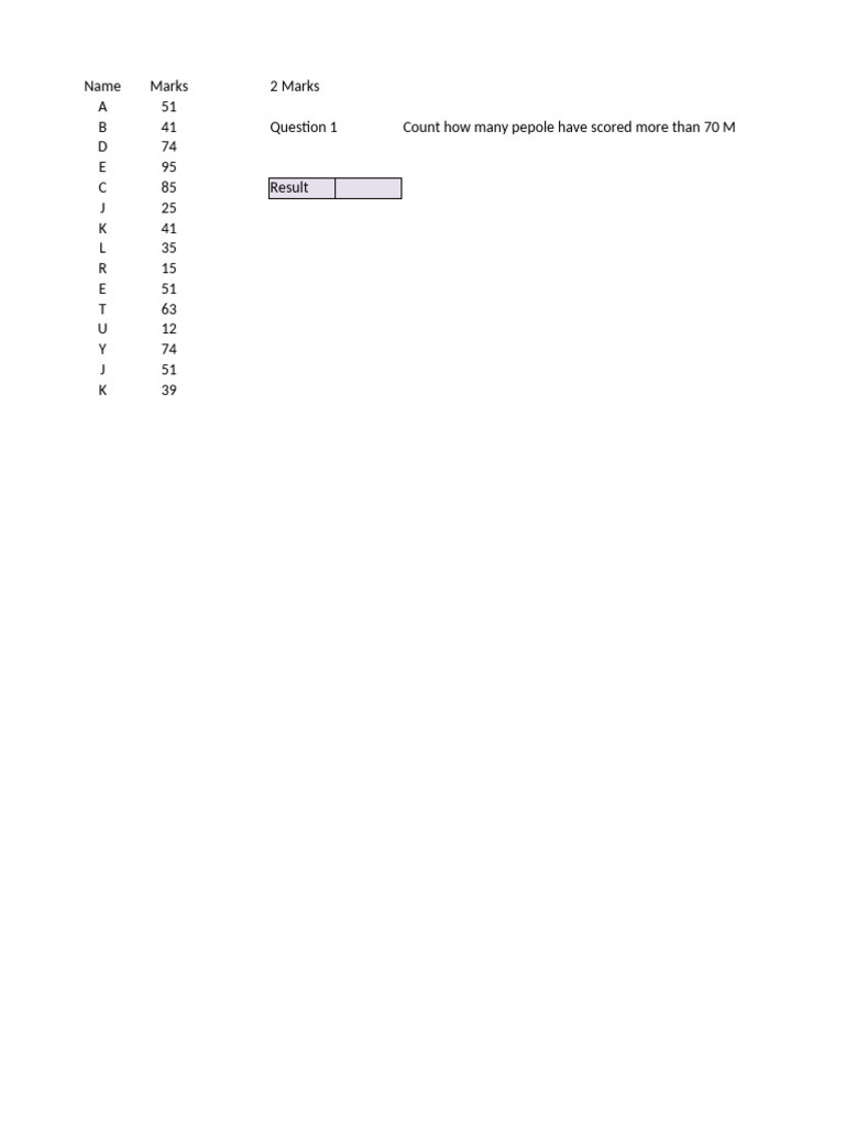 Student Marks Analysis and Formulas | PDF