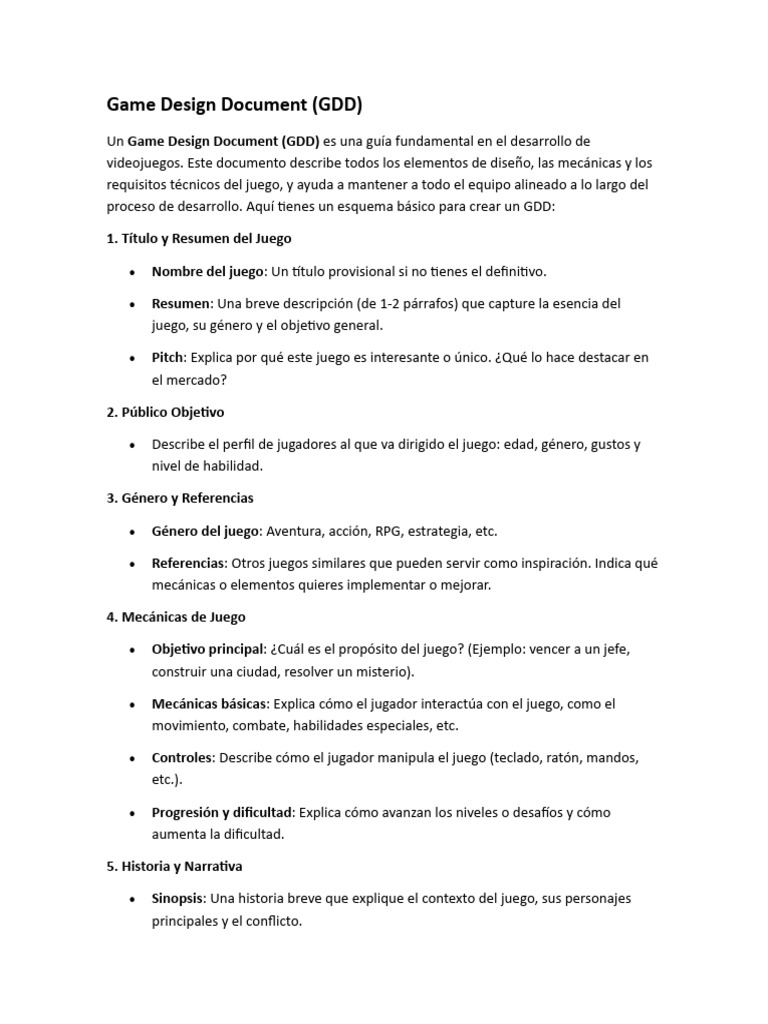 Game Design Document | PDF