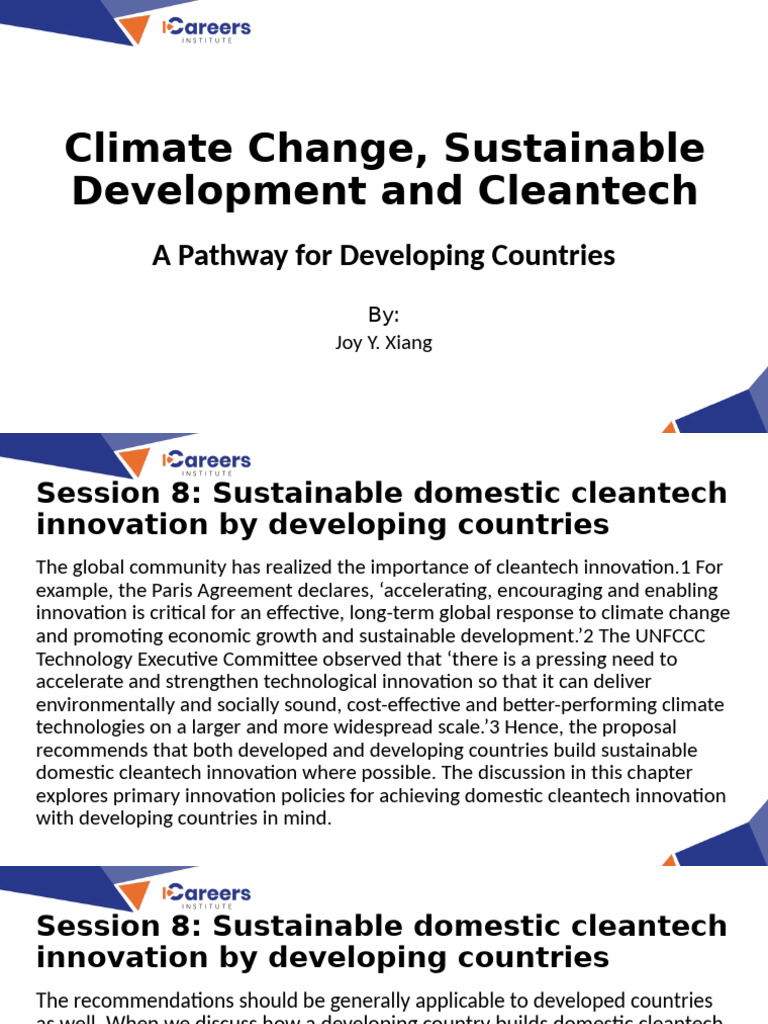 Cleantech Innovation for Development | PDF | Intellectual Property | Clean Technology