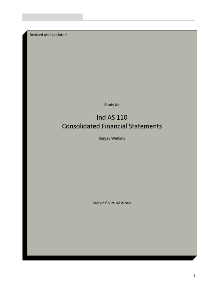 Ind AS 110-merged | PDF | Equity (Finance) | Goodwill (Accounting)