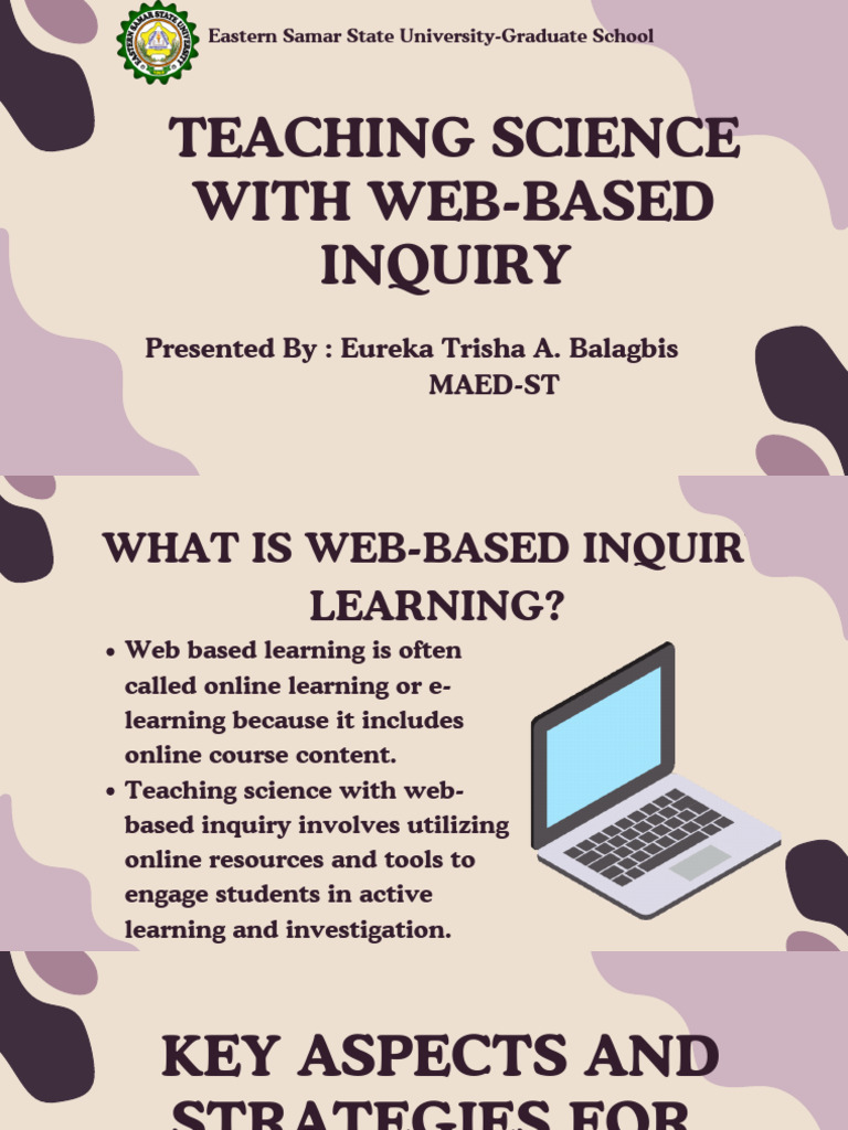 Web-Based Inquiry Learning-Balagbis | PDF | Inquiry Based Learning | Educational Technology