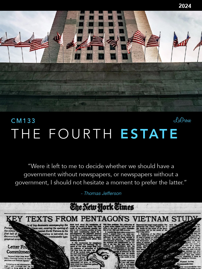 MMS 24 W13a Fake News The Fourth Estate | PDF | News | Media Bias