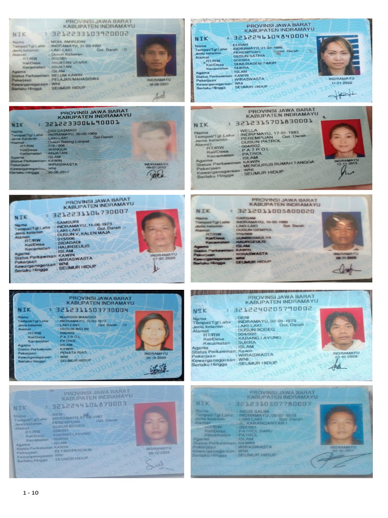 100 KTP Dapil 6 Nano Suwarno | PDF