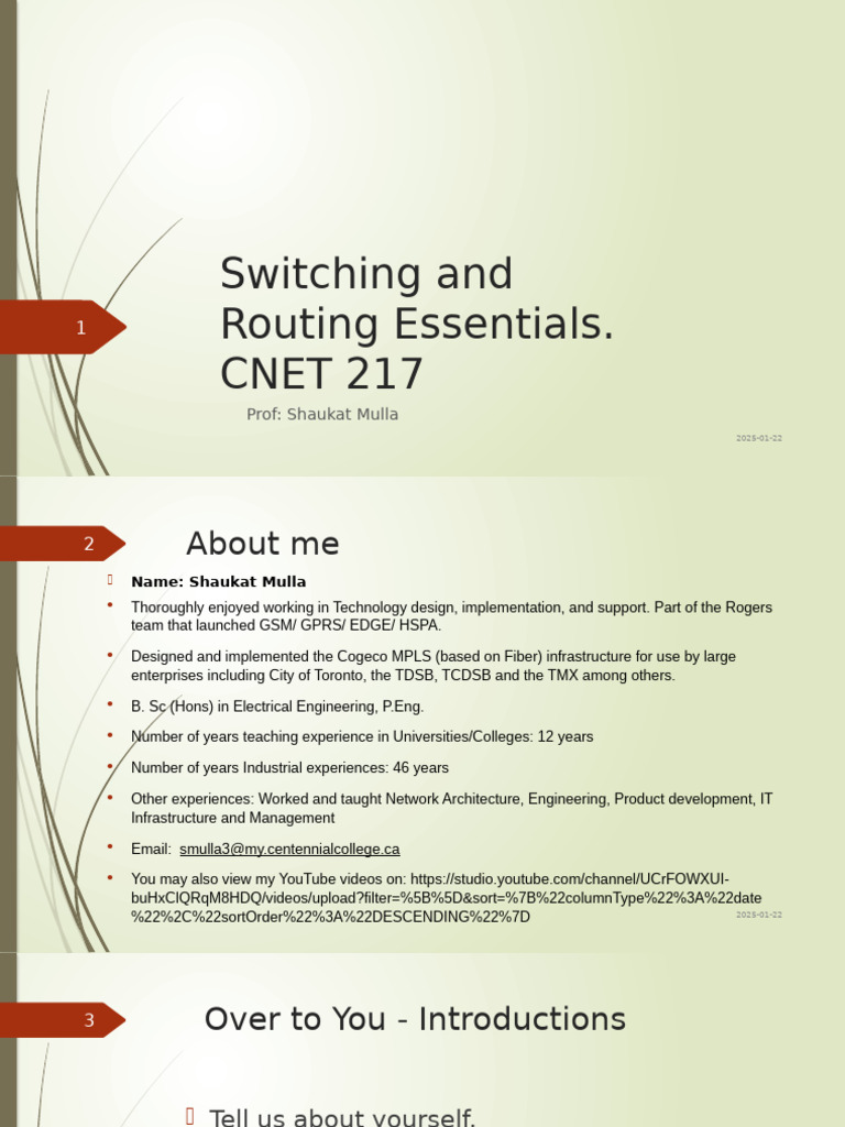 02_Switching and Routing Essentials - Overview24W-sec2 | PDF | Learning ...